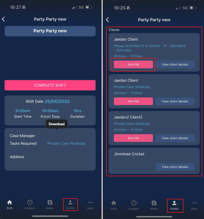 Add kms for location shift in worker app