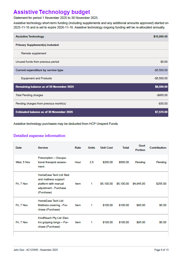 Understanding the Participant Monthly Statement