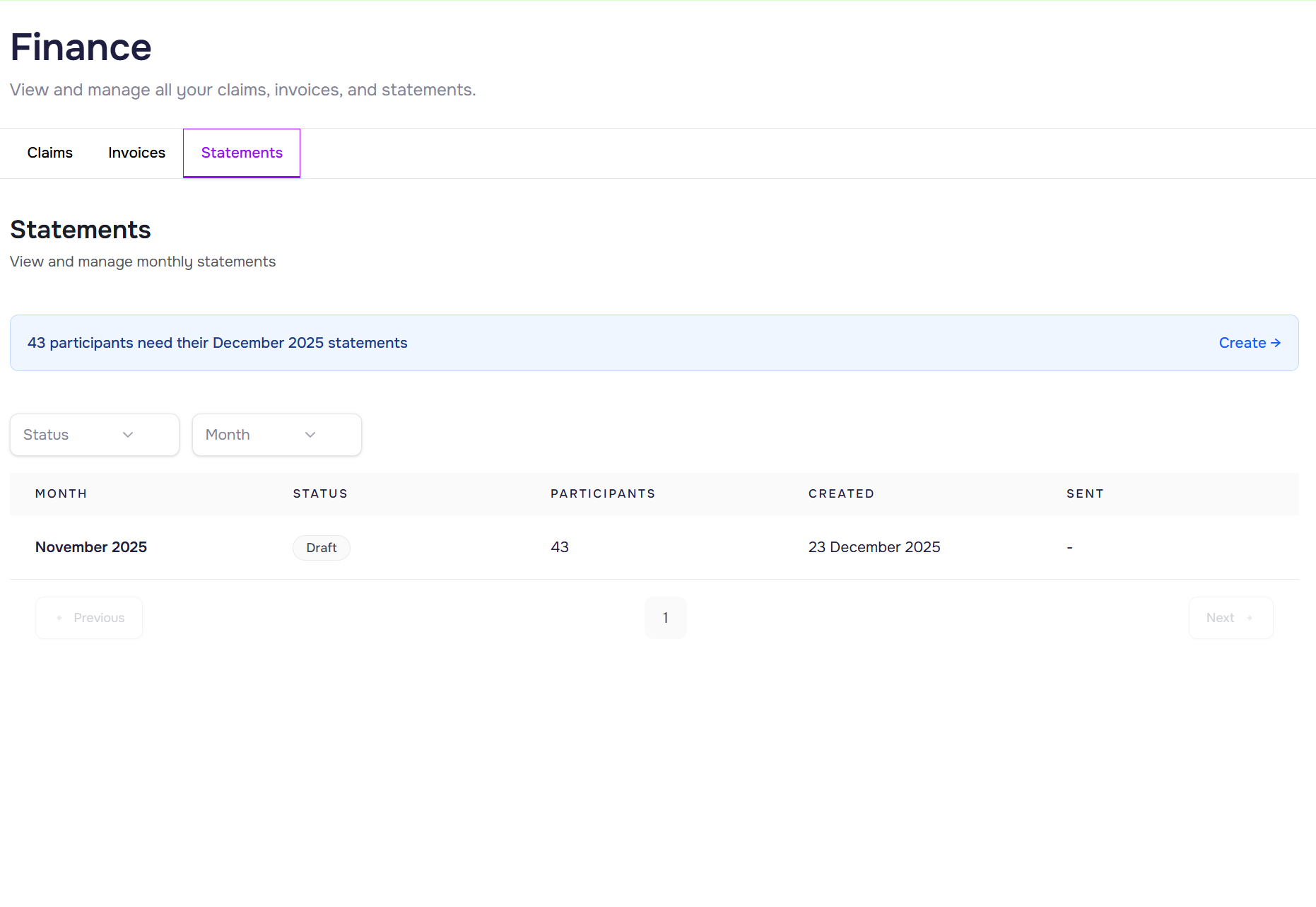 How to Generate Monthly Statements