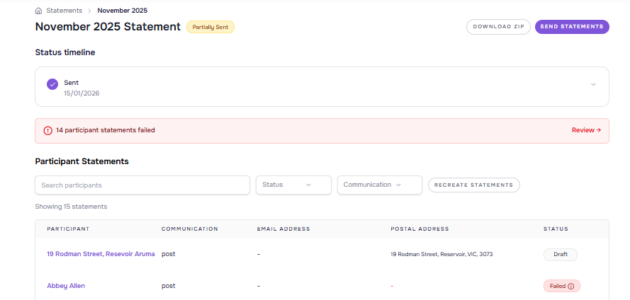 How to Generate Monthly Statements